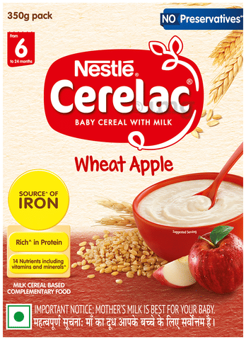 Nestle Cerelac Baby Food Cereal (from 6 to 24 Months) | Source of Iron ...