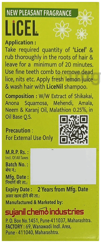 Licel Lice Killer Oil: Buy bottle of 25.0 ml Oil at best price in India ...