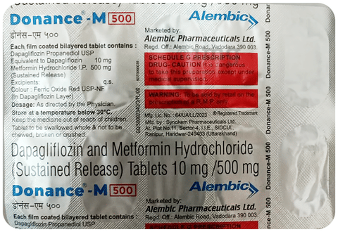 Buy Donance M 10mg/500mg Tablet SR Online: View Uses, Side Effects ...