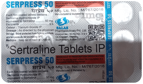 Buy Serpress 50 Tablet Online: View Uses, Side Effects, Price ...