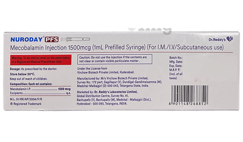 Buy Nuroday PFS Injection Online: View Uses, Side Effects, Price ...