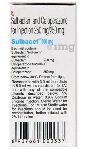 Buy Sulbacef 250mg/250mg Injection Online: View Uses, Side Effects ...