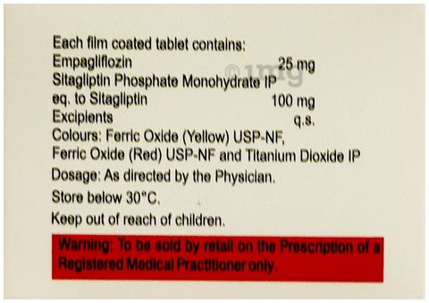 Buy Istavel Empa 25 Tablet Online: View Uses, Side Effects, Price ...