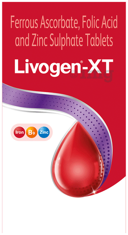 Buy Livogen XT Tablet | Management of Iron Deficiency Anemia Online ...