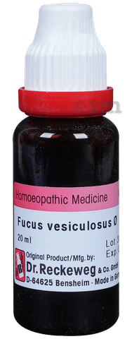 Dr. Reckeweg Fucus Vesic Mother Tincture Q: Buy bottle of 20.0 ml ...