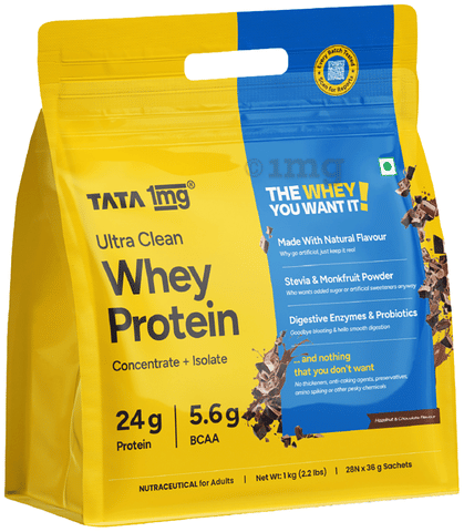 Ultra Clean Whey Protein (Concentrate) | 24g Protein, 4.3g BCAA | By ...