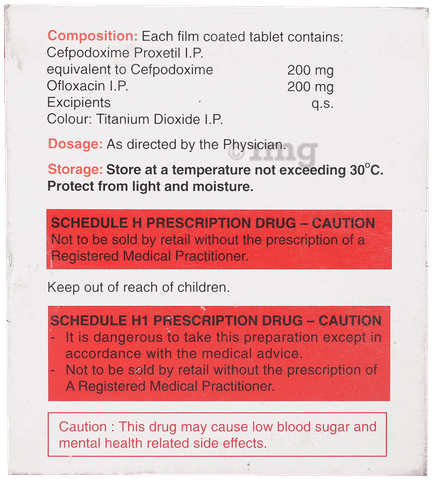 Buy Kefpod O 200 mg/200 mg Tablet Online: View Uses, Side Effects ...