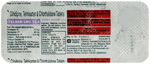 Buy Telsar LNC 12.5 Tablet Online: View Uses, Side Effects, Price ...