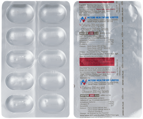 Buy Hifen Plus 200 mg/200 mg Tablet Online: View Uses, Side Effects ...
