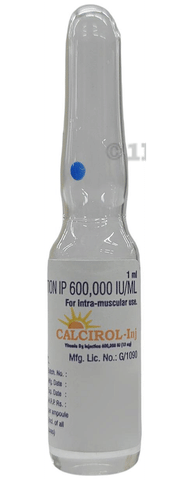 Buy Calcirol 600000IU Injection Online: View Uses, Side Effects, Price ...