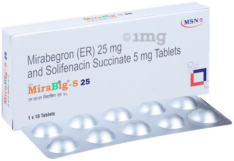 Buy Mirabig-S 25 Tablet ER Online: View Uses, Side Effects, Price ...