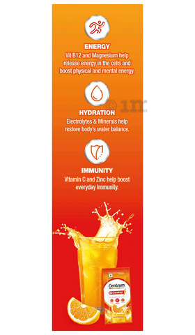 Centrum Recharge Instant Energy Mix Sachet (5gm Each) Orange: Buy box ...