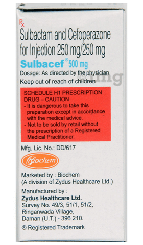 Buy Sulbacef 250mg/250mg Injection Online: View Uses, Side Effects ...