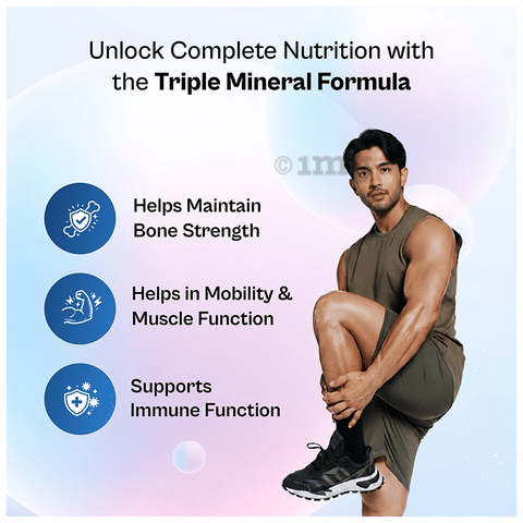 Tata 1mg Calcium + Magnesium + Zinc Tablet: Buy bottle of 60.0 tablets ...