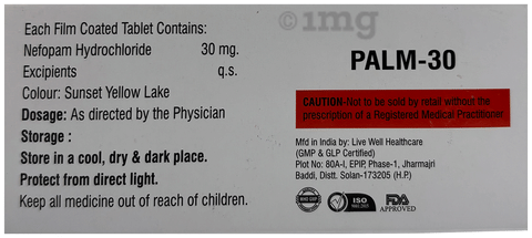 Buy Palm 30 Tablet Online: View Uses, Side Effects, Price, Substitutes ...