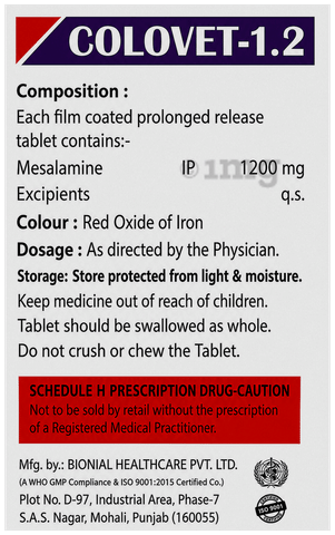 Buy Colovet 1.2 Tablet PR Online: View Uses, Side Effects, Price ...