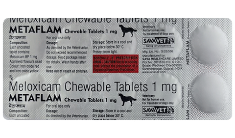 Buy Metaflam 1mg Pet Chewable Tablet Online: View Uses, Side Effects ...
