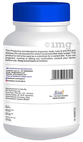 HealthVit Co-Qvit Coenzyme Q10 100mg | With Antioxidants | For Energy ...