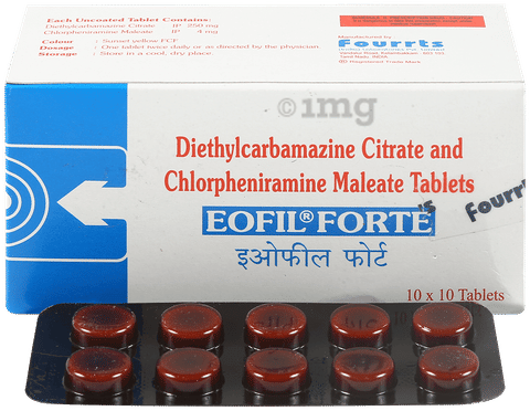 Buy Eofil Forte 250mg/4mg Tablet Online: View Uses, Side Effects, Price ...