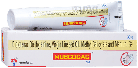 Buy Muscodac Pain Relief Gel with Diclofenac Diethylamine & Menthol ...