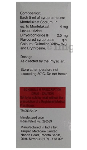 Buy Montek LC Kid Syrup Online: View Uses, Side Effects, Price ...