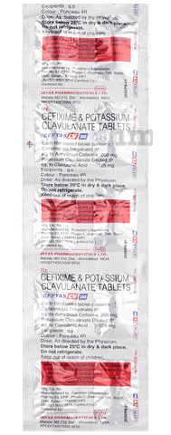 Buy Ceftas CV 200 mg/125 mg Tablet Online: View Uses, Side Effects ...