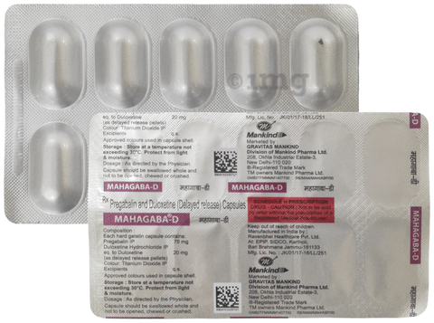 Buy Mahagaba D 75mg/20mg Capsule DR Online: View Uses, Side Effects ...