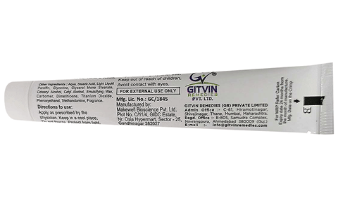 Gitvin Melavin-XT Skin Lightening and Brightening Cream: Buy tube of 20 ...
