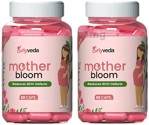 Girlyveda Mother Bloom Capsules for Female Fertility, Pregnancy ...