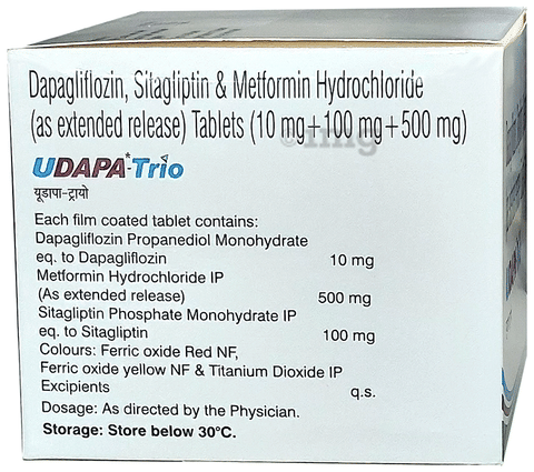 Buy Udapa-Trio Tablet ER Online: View Uses, Side Effects, Price ...