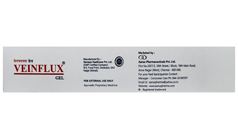 Veinflux Gel: Buy tube of 30.0 gm Gel at best price in India | 1mg