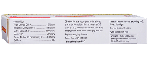 Buy Muscodac Pain Relief Gel with Diclofenac Diethylamine & Menthol ...