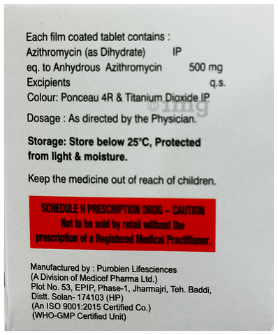 Buy Vof azy 500 Tablet Online: View Uses, Side Effects, Price ...