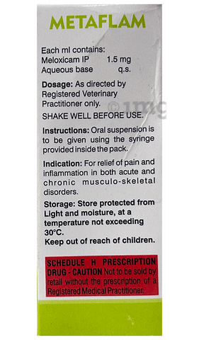 Buy Metaflam Pet Oral Suspension Online: View Uses, Side Effects, Price ...