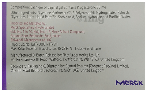 Buy Crinone 8% Vaginal gel Online: View Uses, Side Effects, Price ...