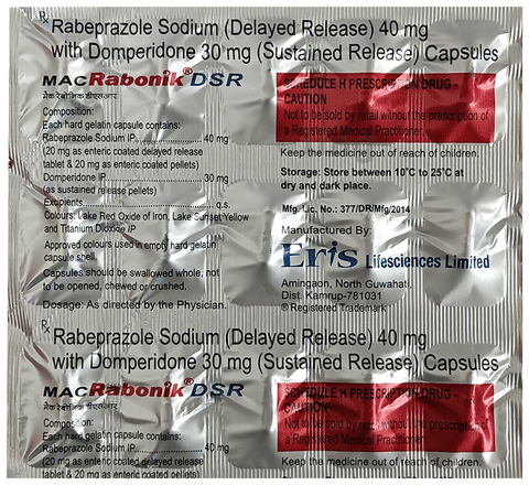 Buy Mac Rabonik DSR Capsule Online: View Uses, Side Effects, Price ...