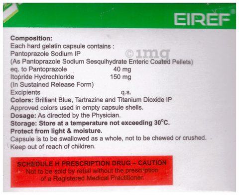Buy Eiref 40mg/150mg Capsule SR Online: View Uses, Side Effects, Price ...