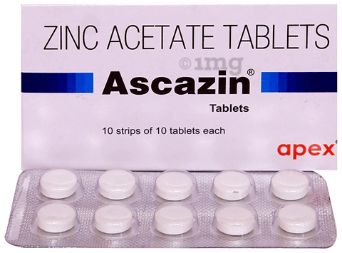 Ascazin Tablet: Buy strip of 10.0 tablets at 𝗯𝗲𝘀𝘁 𝗽𝗿𝗶𝗰𝗲 in India | 1mg