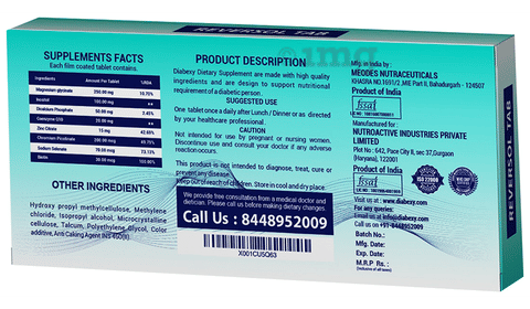 Diabexy Reversol Tablet: Buy box of 30.0 tablets at 𝗯𝗲𝘀𝘁 𝗽𝗿𝗶𝗰𝗲 in India ...