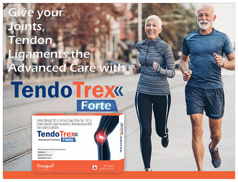 Trexgen Tendotrex Forte Tendon, Joint & Ligament Care Tablet: Buy strip ...