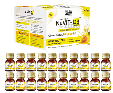 The Old Natural Max Potency Nuvit-D3 Nano Shots (4x5ml Each) Delicious ...