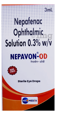 Buy Nepavon-OD Eye Drop BAK Free Online: View Uses, Side Effects, Price ...