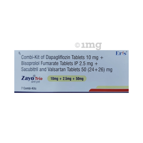 Buy Zayo Trio 10mg +2.5mg +50mg Tablet Combikit Online: View Uses, Side ...