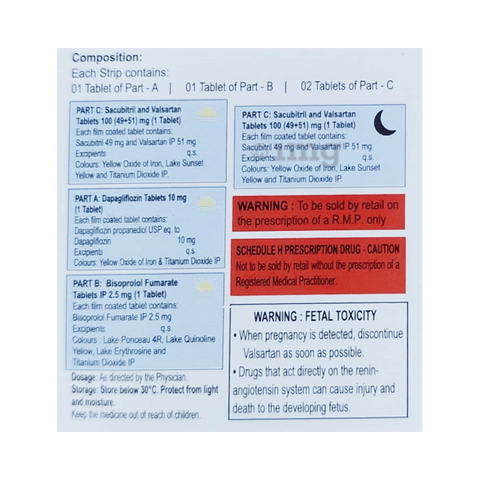 Buy Zayo Trio 10mg+ 2.5mg +100mg Tablet Combikit Online: View Uses ...