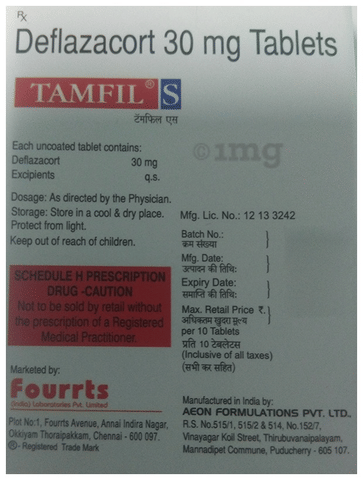 Buy Tamfil S 30mg Tablet Online: View Uses, Side Effects, Price ...