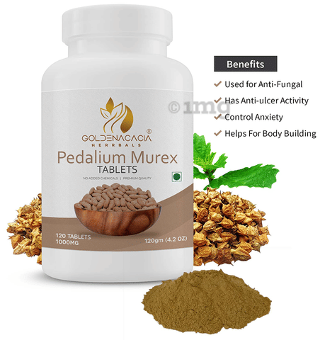 Goldenacacia Herrbals Pedalium Murex 1000mg Tablet: Buy bottle of 120.0 ...