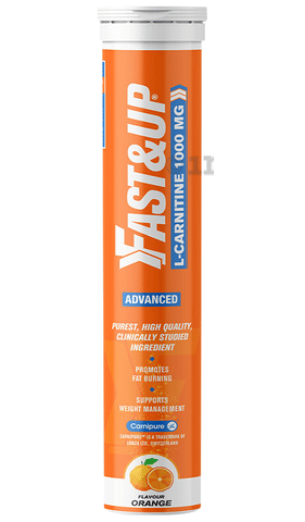 Fast&Up L-Carnitine Carnipure 1000mg | Effervescent Tablet for Weight ...
