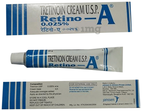 Buy Retino-A 0.025% Cream Online: View Uses, Side Effects, Price ...