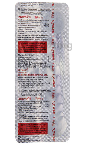 Buy Zinepra 5 Tablet SR Online: View Uses, Side Effects, Price ...