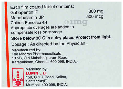 Buy Gabastar-M 300mg/500mcg Tablet Online: View Uses, Side Effects ...